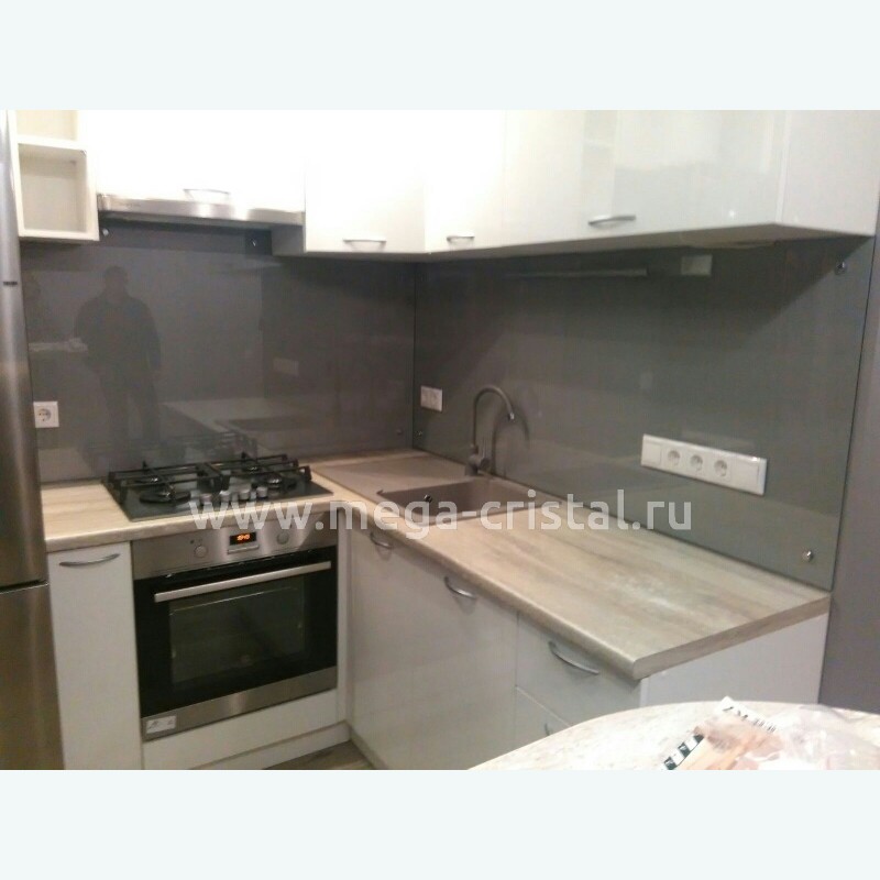 Купить Стеклянный фартук для кухни прозрачный по цене 6 470 руб. от ...